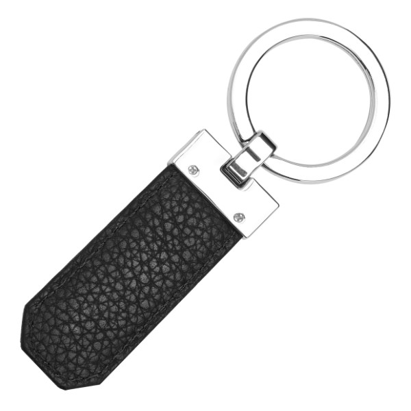 Hugo Boss Key Ring Classic Grained Black- kangarucci.com.cy