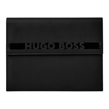 Hugo Boss Folder A5 Cloud Matte Black- kangarucci.com.cy