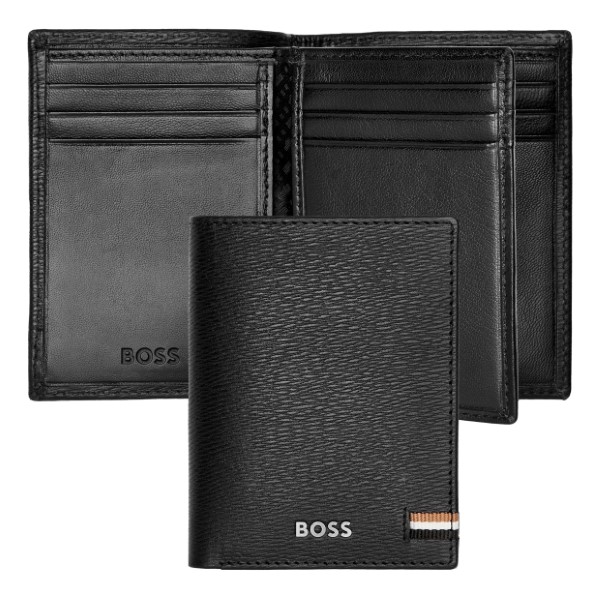 Boss Card Holder Trifold Iconic Black- kangarucci.com.cy